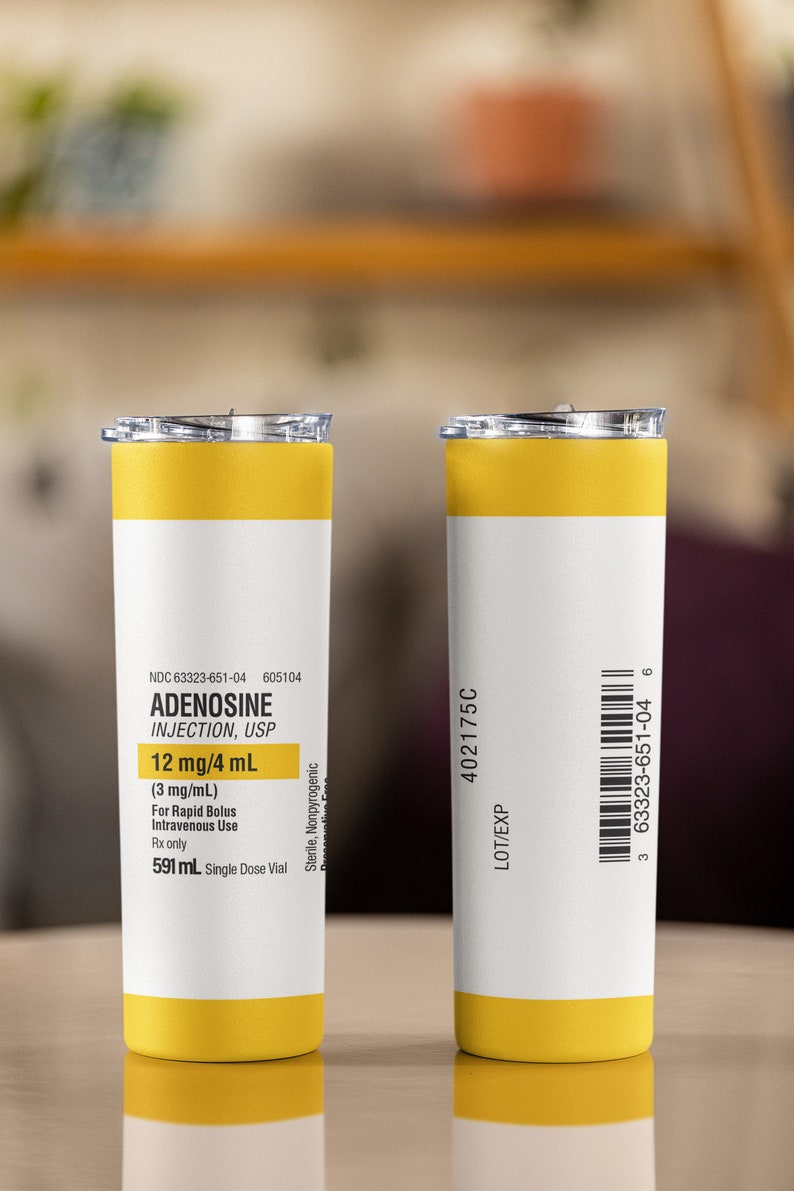 Adenosine Tumbler Wrap PNG, 20 Oz Skinny Tumbler Sublimation Design ...