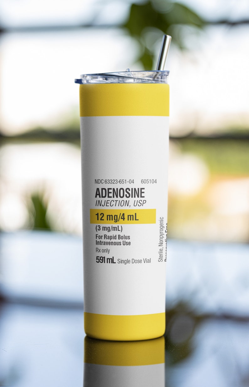 Adenosine Tumbler Wrap PNG, 20 Oz Skinny Tumbler Sublimation Design ...
