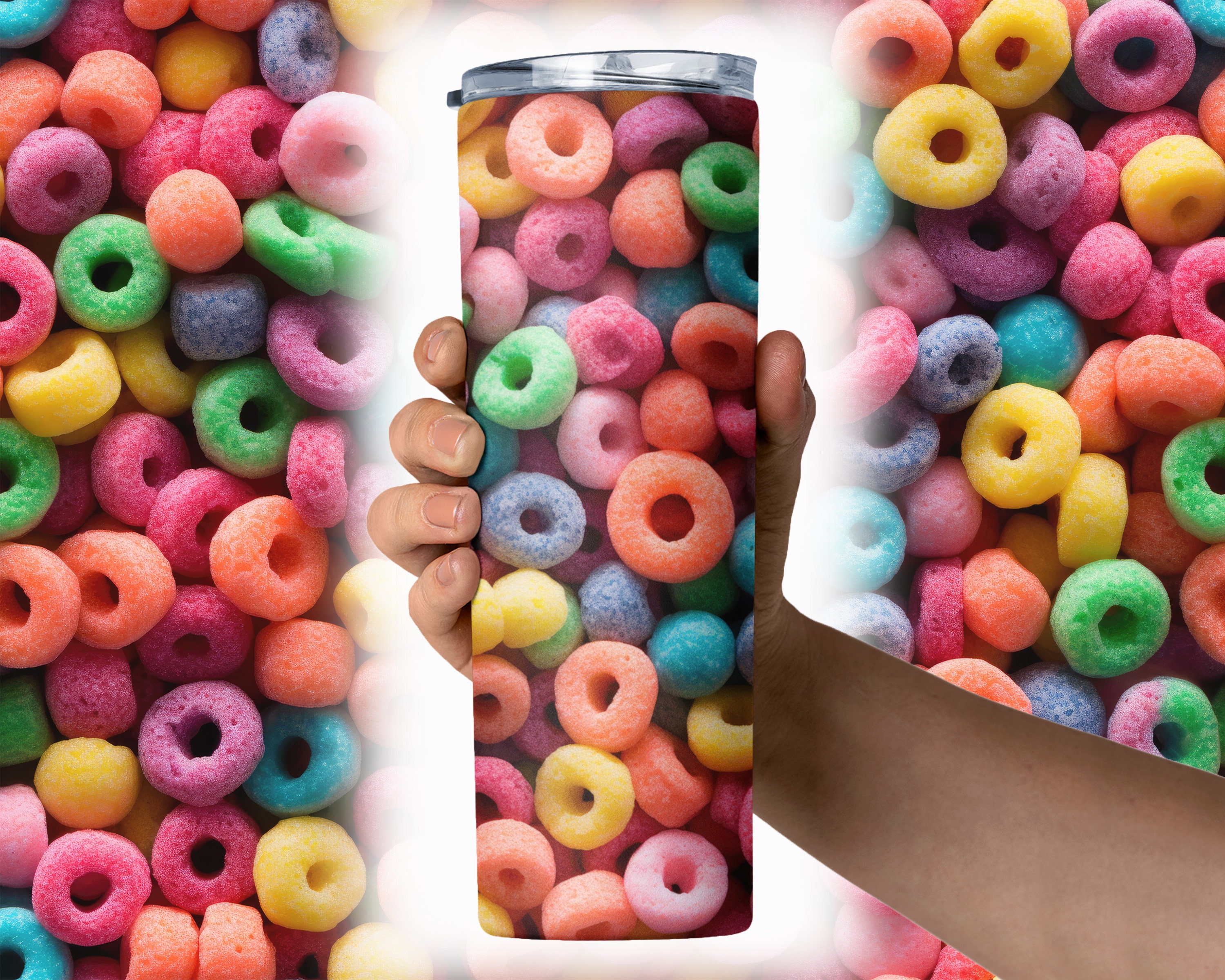 Fruit Loops Cereal Tumbler Wrap PNG 20 Oz Skinny Seamless - Etsy