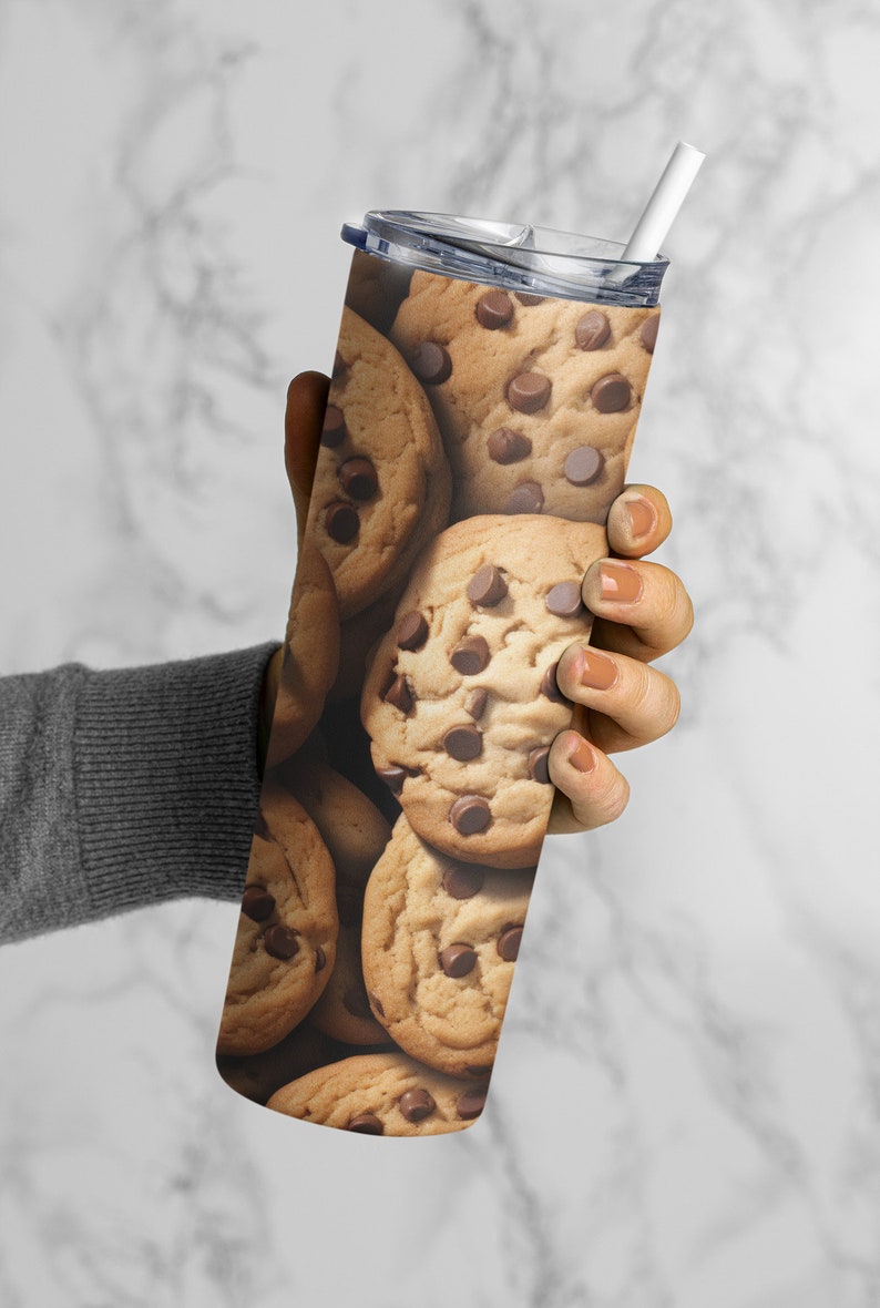 Cookies Tumbler Wrap PNG, 20 Oz Skinny Seamless Tumbler Sublimation ...