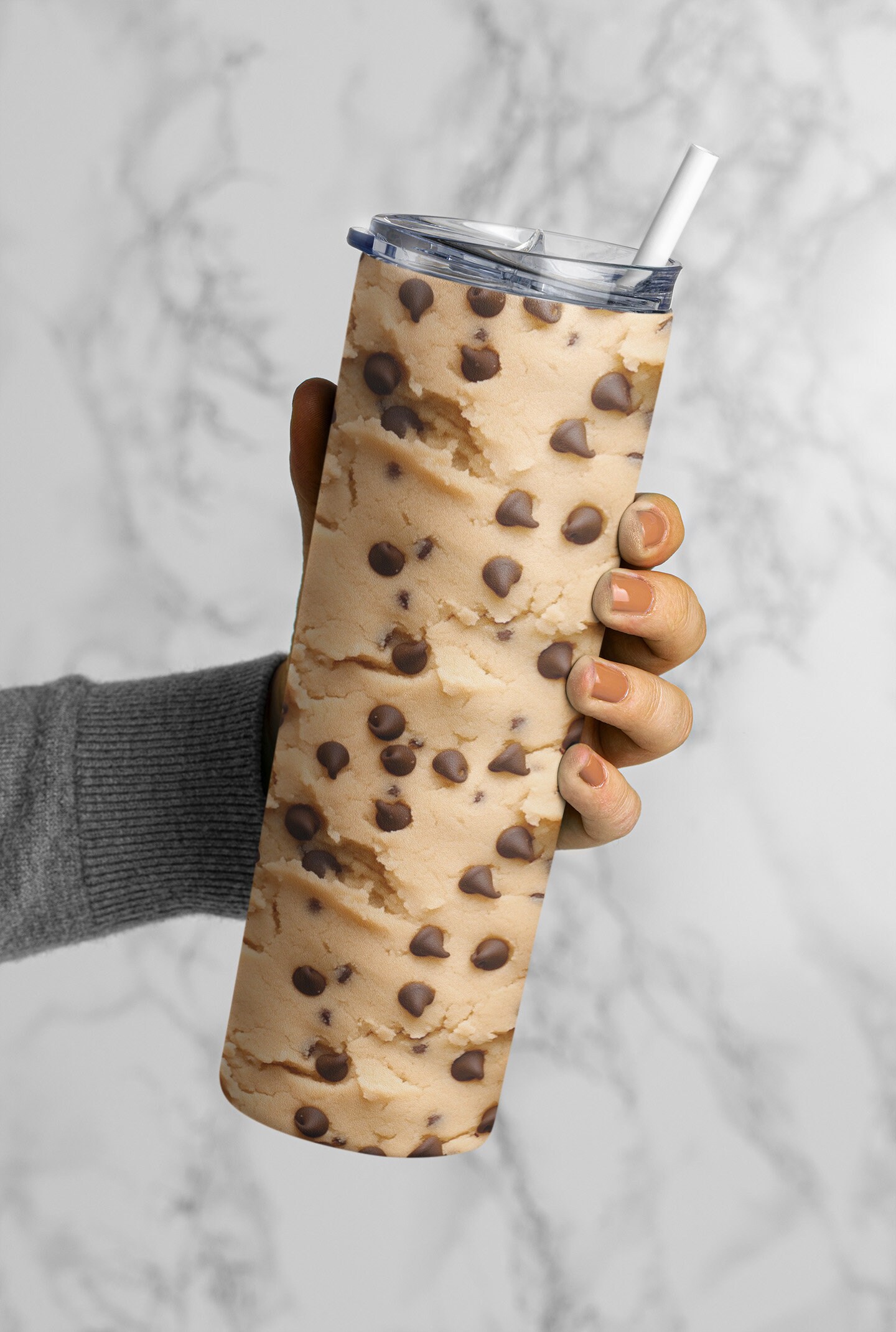 Cookie Dough Tumbler Wrap PNG, 20 Oz Skinny Seamless Tumbler ...