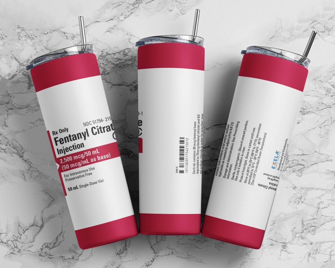 Fentanyl Tumbler Wrap PNG 20 Oz Skinny Prescription Tumbler - Etsy