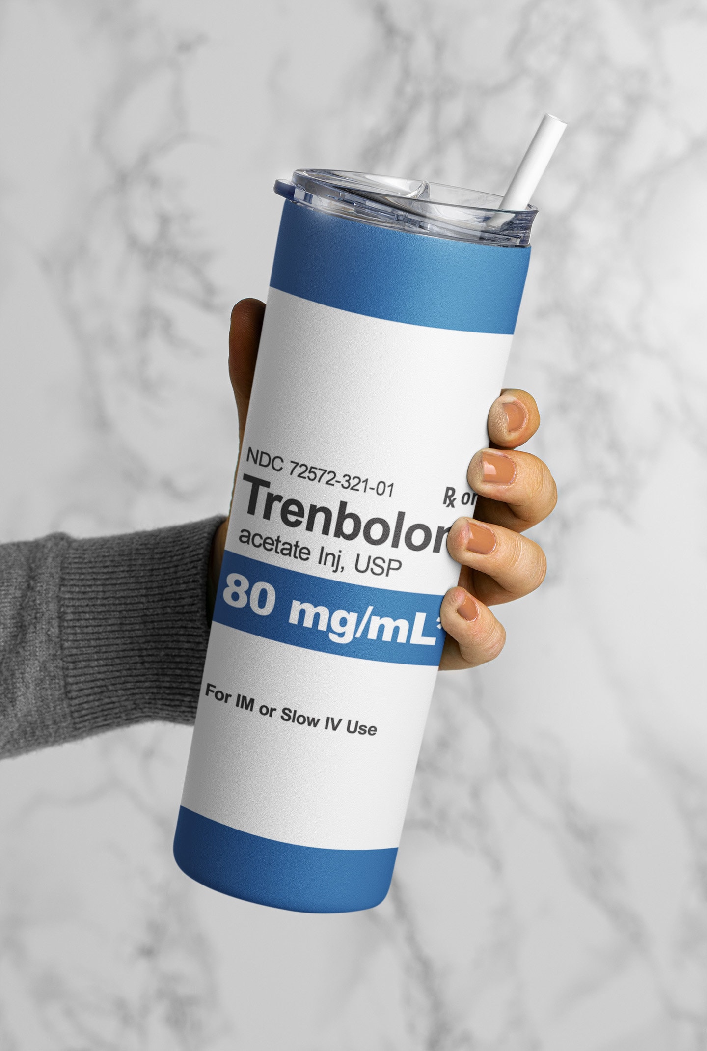 Trenbolone Acetate Tumbler Wrap PNG, 20 Oz Skinny Seamless Anabolic ...