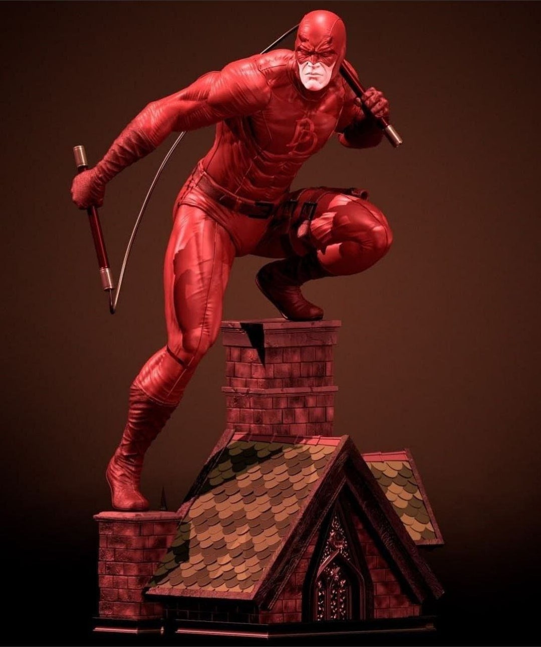 Daredevil 3D Printable Model STL File Marvel Collectible - Etsy
