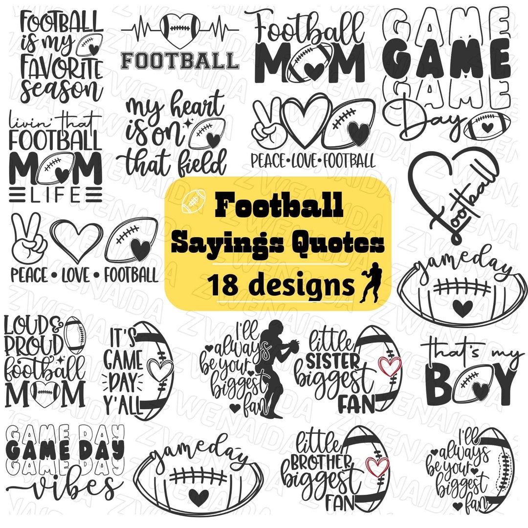 Football SVG Bundle / Funny Football SVG / Cut File / Cricut / - Etsy ...