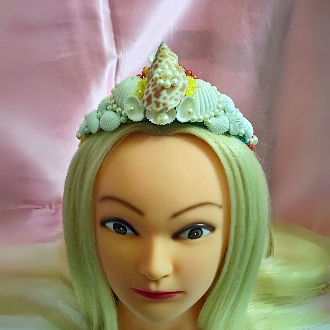 Seashell Mermaid Crown for Wedding or Anniversary Beautiful Shell ...