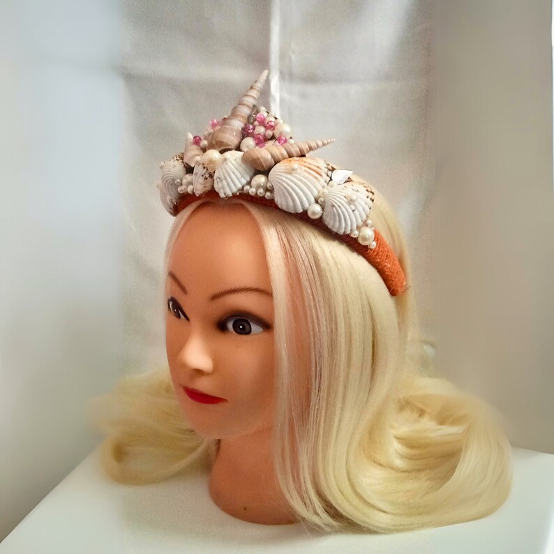 Seashell Crown for Girls, Crown for Anniversary, Beach Wedding Crown ...