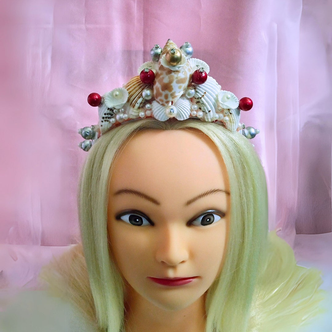 Seashell Mermaid Goddess Crown for Bride Mermaid Hairband for Women ...