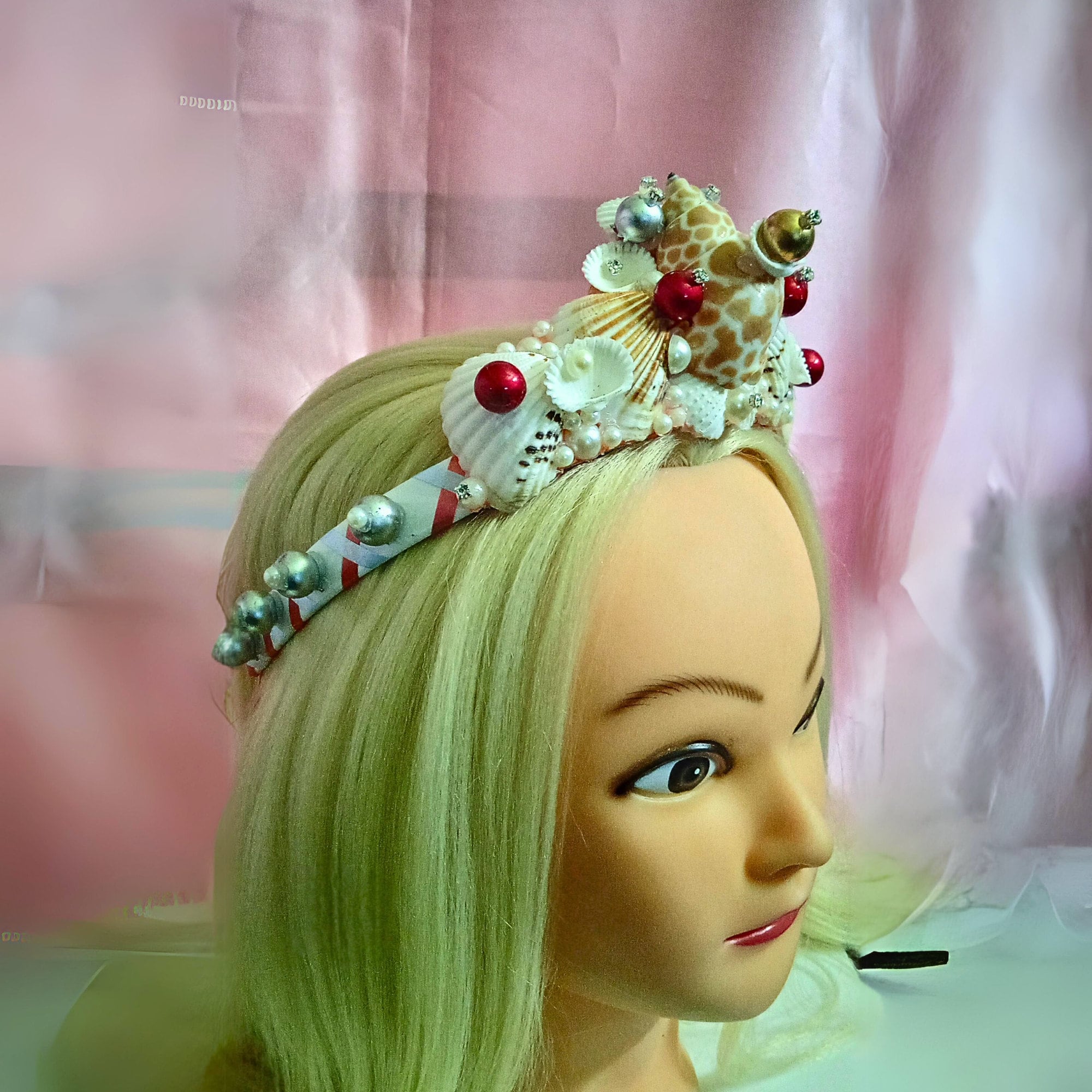 Seashell Mermaid Goddess Crown for Bride Mermaid Winter Hairband for ...