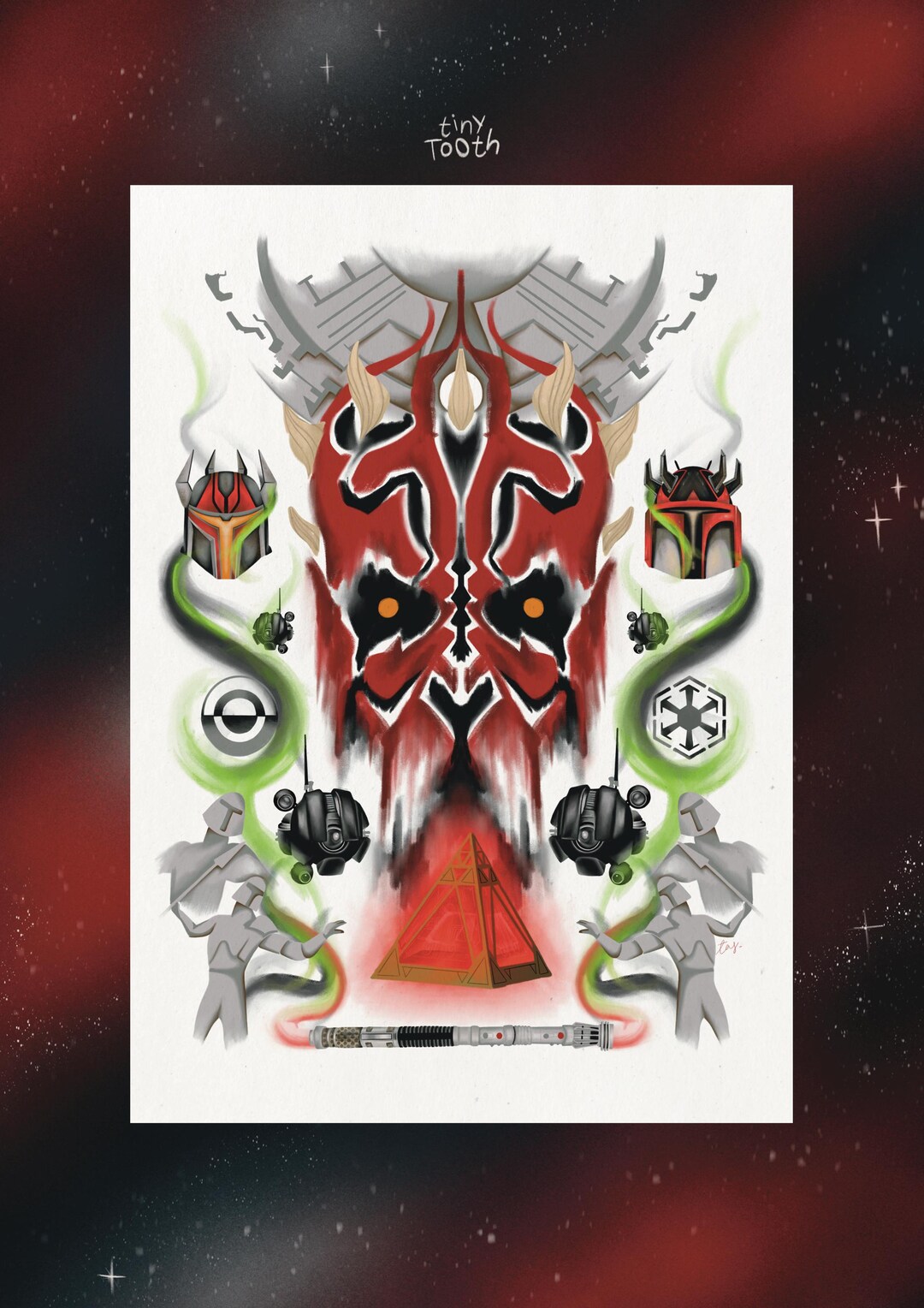 Maul - Star Wars / Clone Wars Inspired A4/A5 Art Print - Etsy