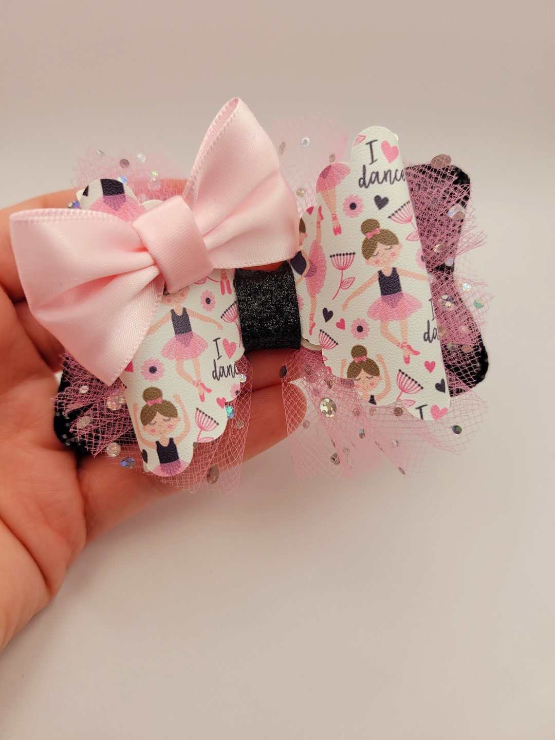 Dance Ballerina Hair Bow - Etsy