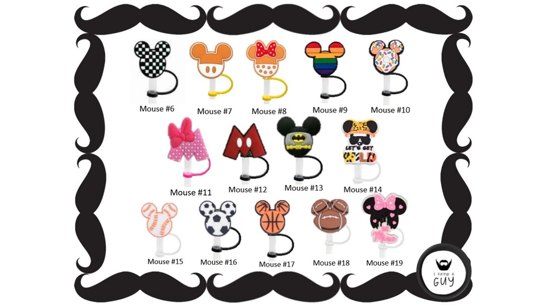 Straw Toppers #25 - Mouse Post #25 - Etsy