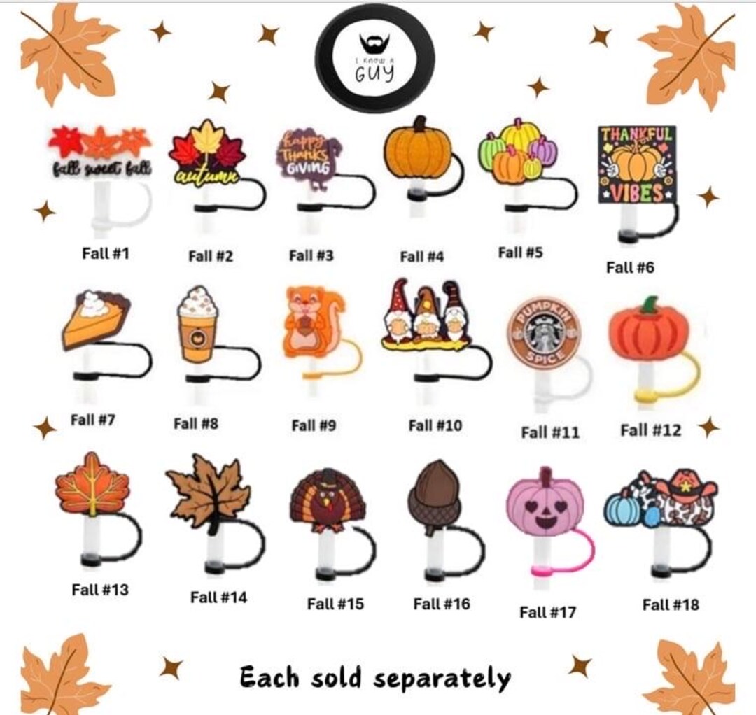 Straw Toppers #4 - Fall Post #4 - Etsy