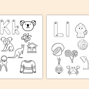Preeschool Alphabet Coloring Pages Worksheets | Kindergarten Activity ...