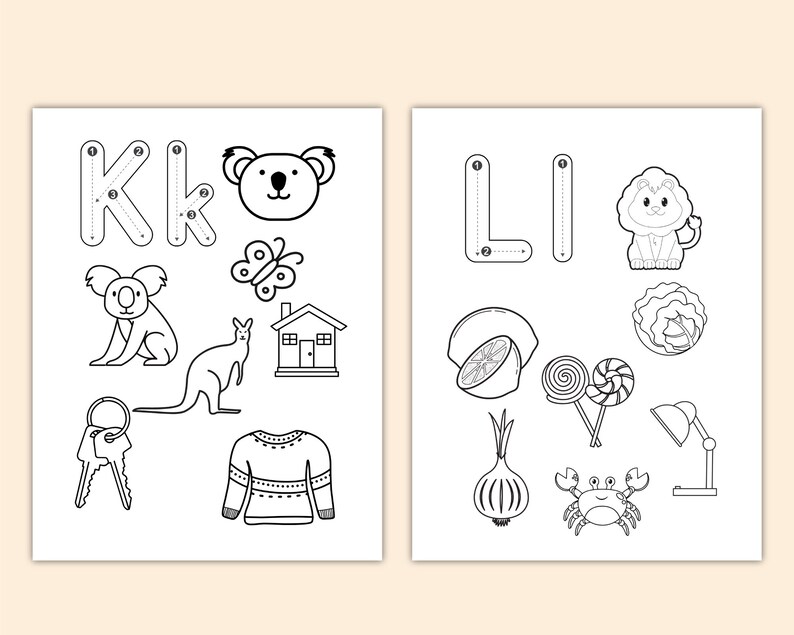 Preeschool Alphabet Coloring Pages Worksheets Kindergarten Activity ...