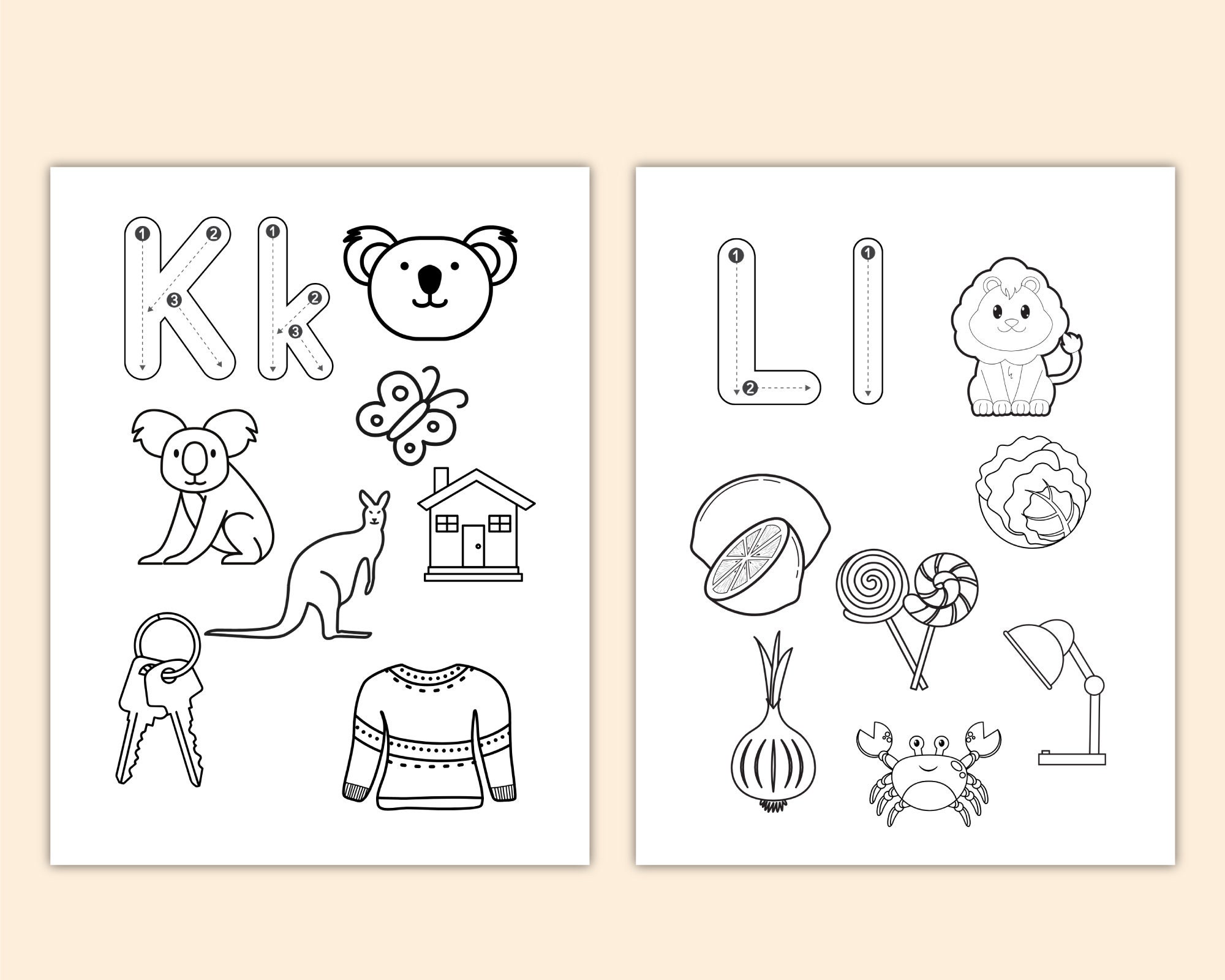 Preeschool Alphabet Coloring Pages Worksheets Kindergarten Activity ...