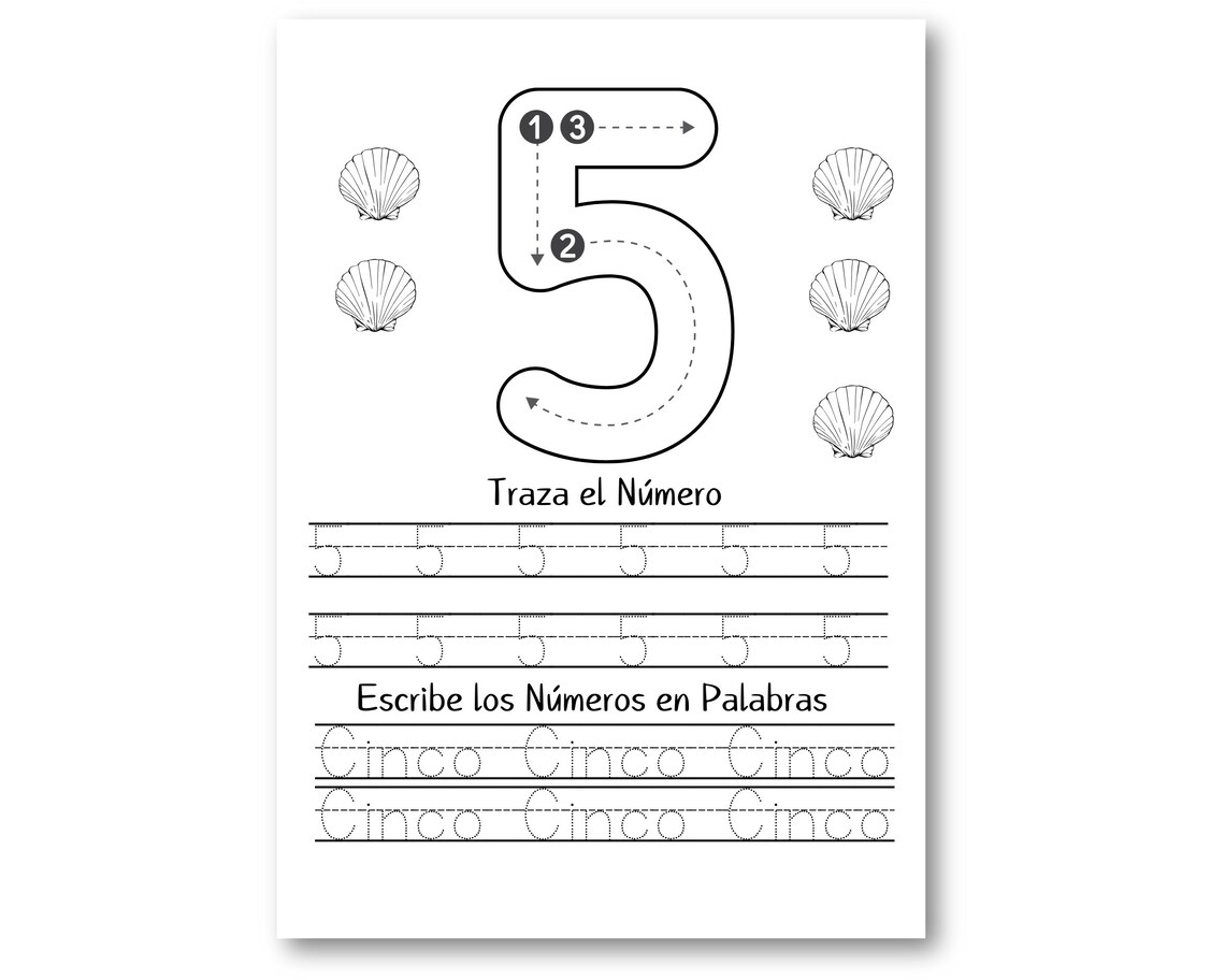 20 Hojas Para Trazar Números, Trazables, Preescolar, Imprimibles 0-20 ...
