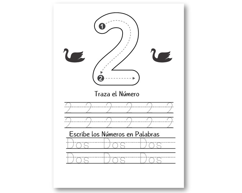 20 Hojas Para Trazar Números, Trazables, Preescolar, Imprimibles 0-20 ...