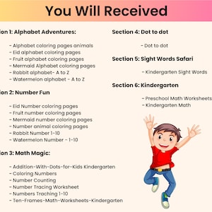 Printable Preschool Kindergarten Activity Workbook Bundle | Alphabet ...