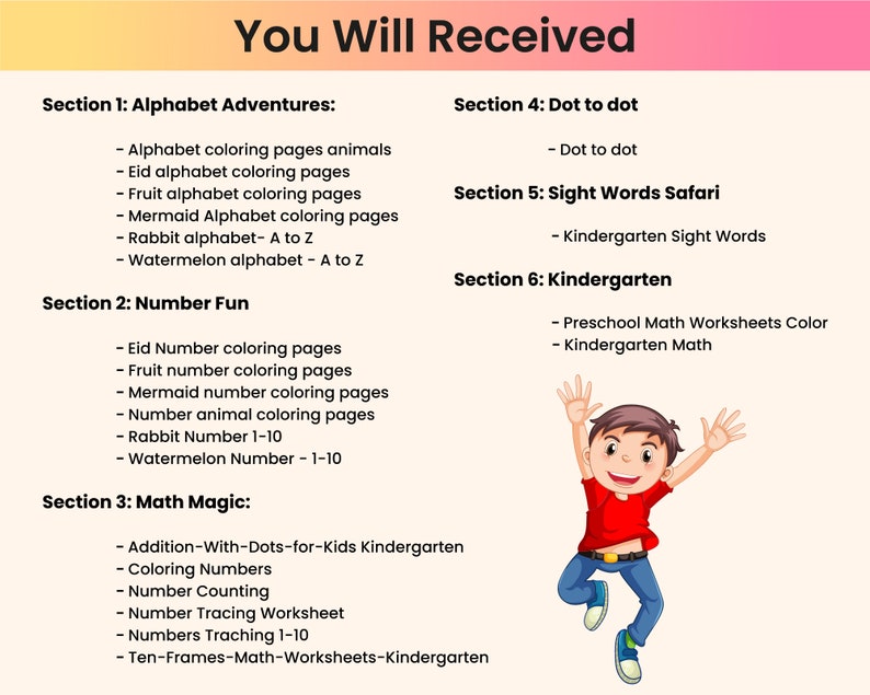 Printable Preschool Kindergarten Activity Workbook Bundle Alphabet ...