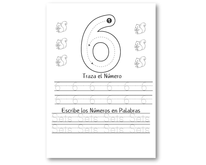 20 Hojas Para Trazar Números, Trazables, Preescolar, Imprimibles 0-20 ...