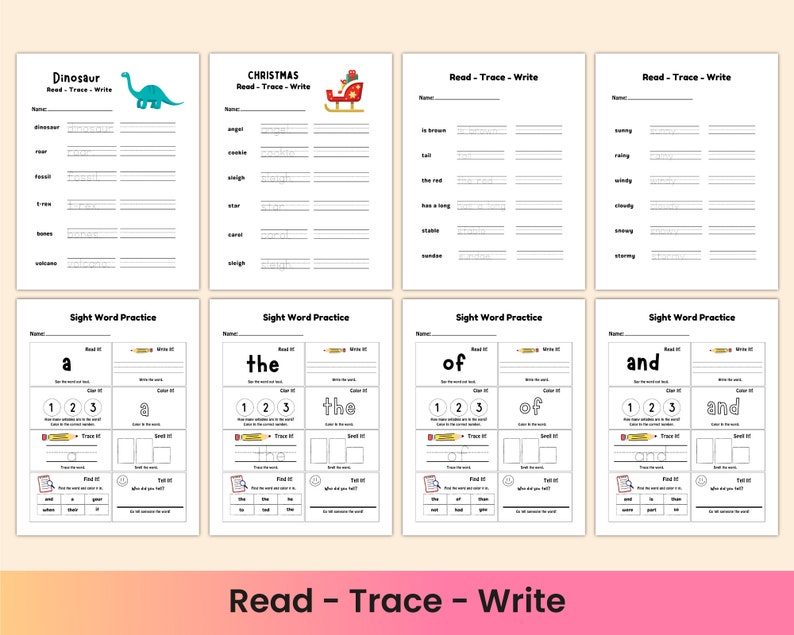 Ultimate Preschool Kindergarten & Math Worksheet Mega Bundle Kids ...