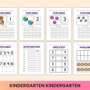 Printable Preschool Kindergarten Activity Workbook Bundle | Alphabet ...
