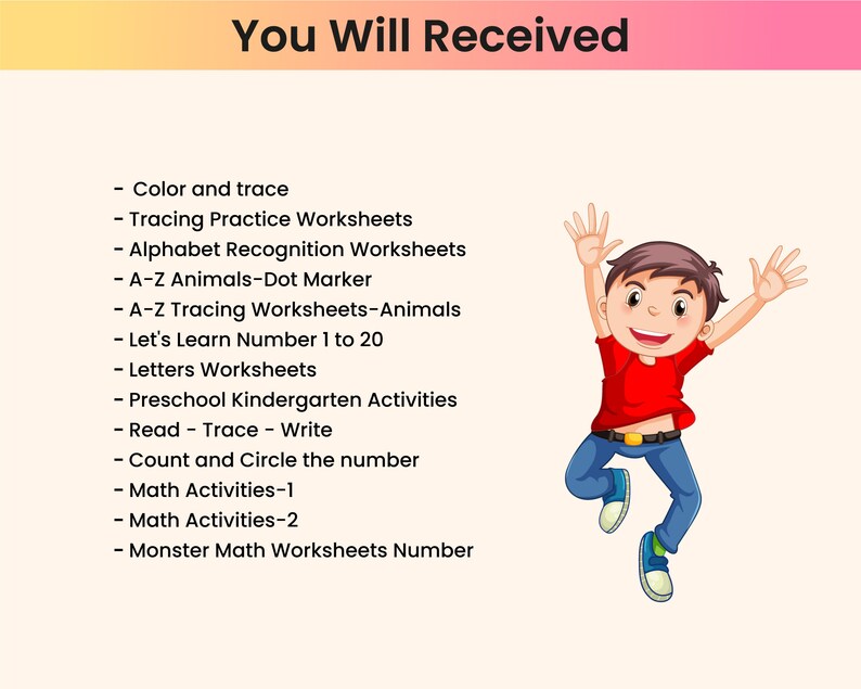 Ultimate Preschool Kindergarten & Math Worksheet Mega Bundle Kids ...