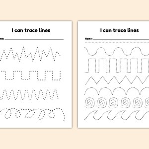 Kindergarten Line Tracing Worksheets | Kids Line Tracing | Preschool ...