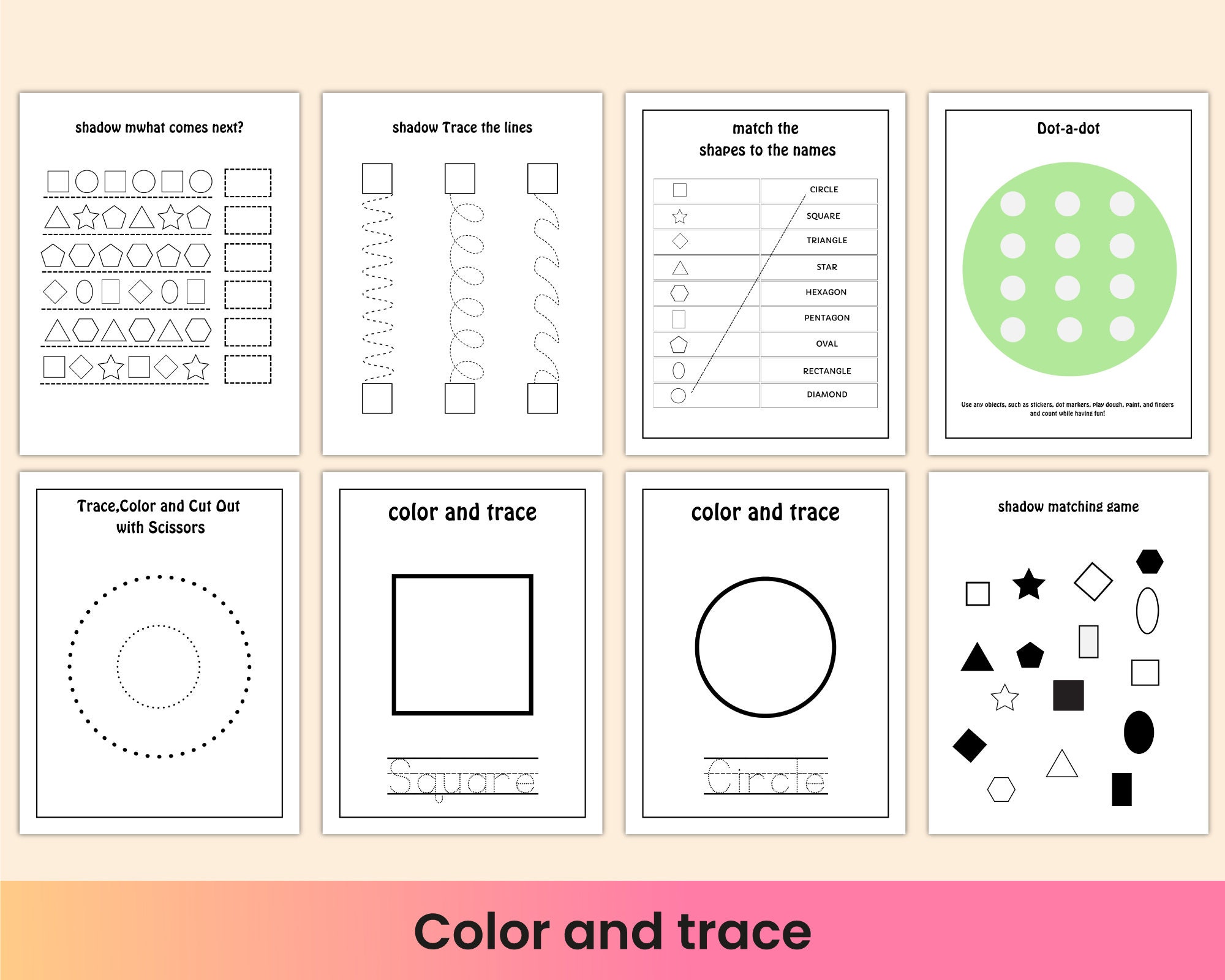 Ultimate Preschool Kindergarten & Math Worksheet Mega Bundle Kids ...