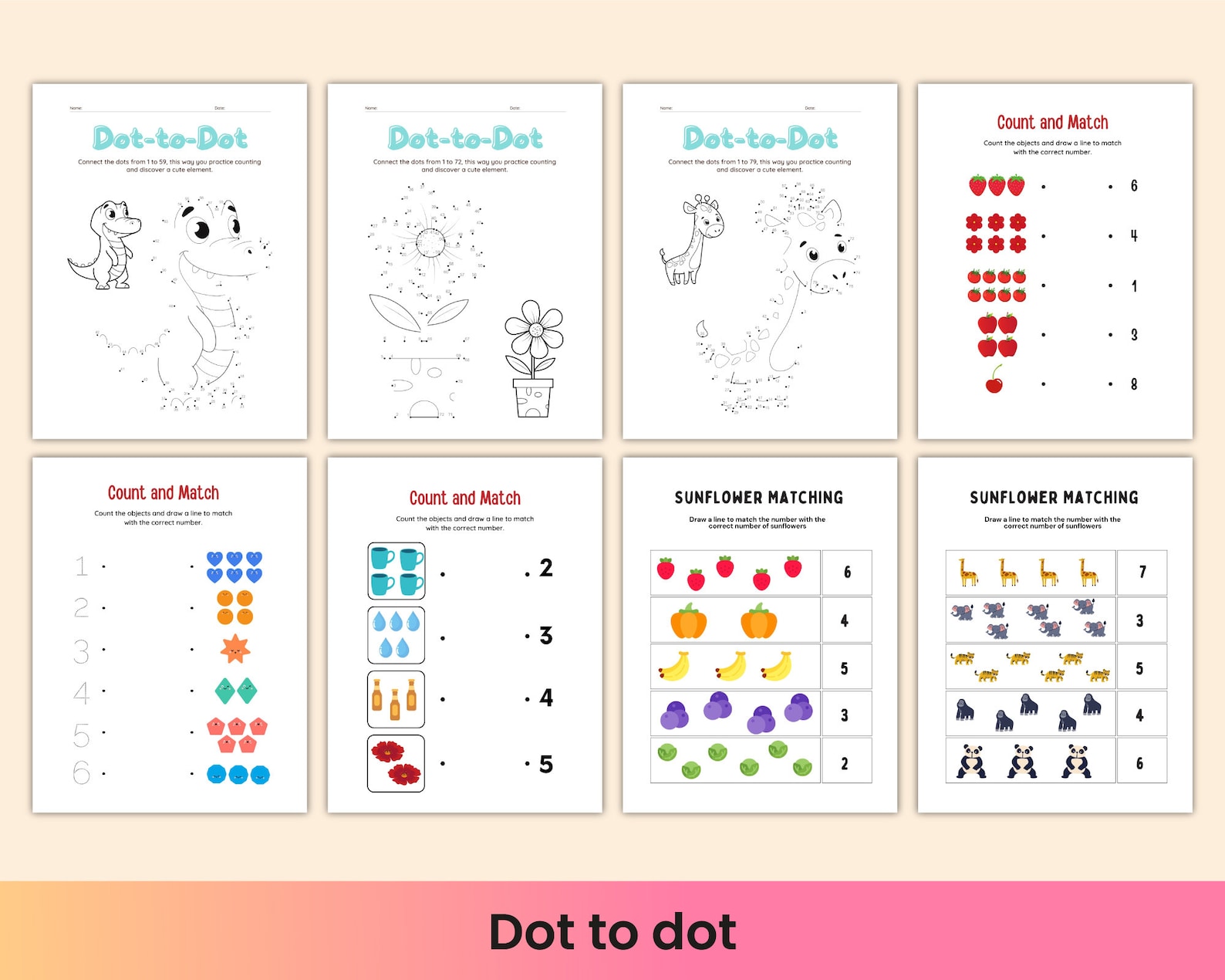 Printable Preschool Kindergarten Activity Workbook Bundle Alphabet ...