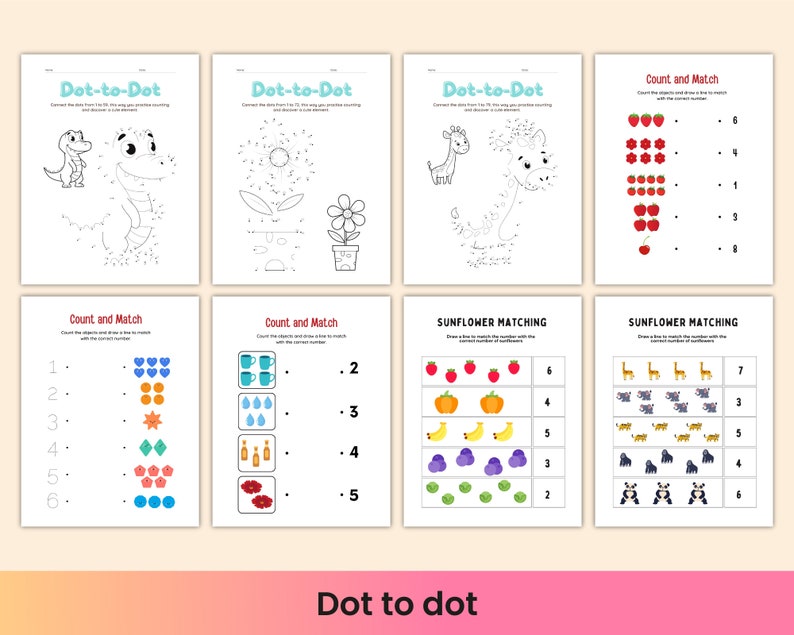 Printable Preschool Kindergarten Activity Workbook Bundle Alphabet ...