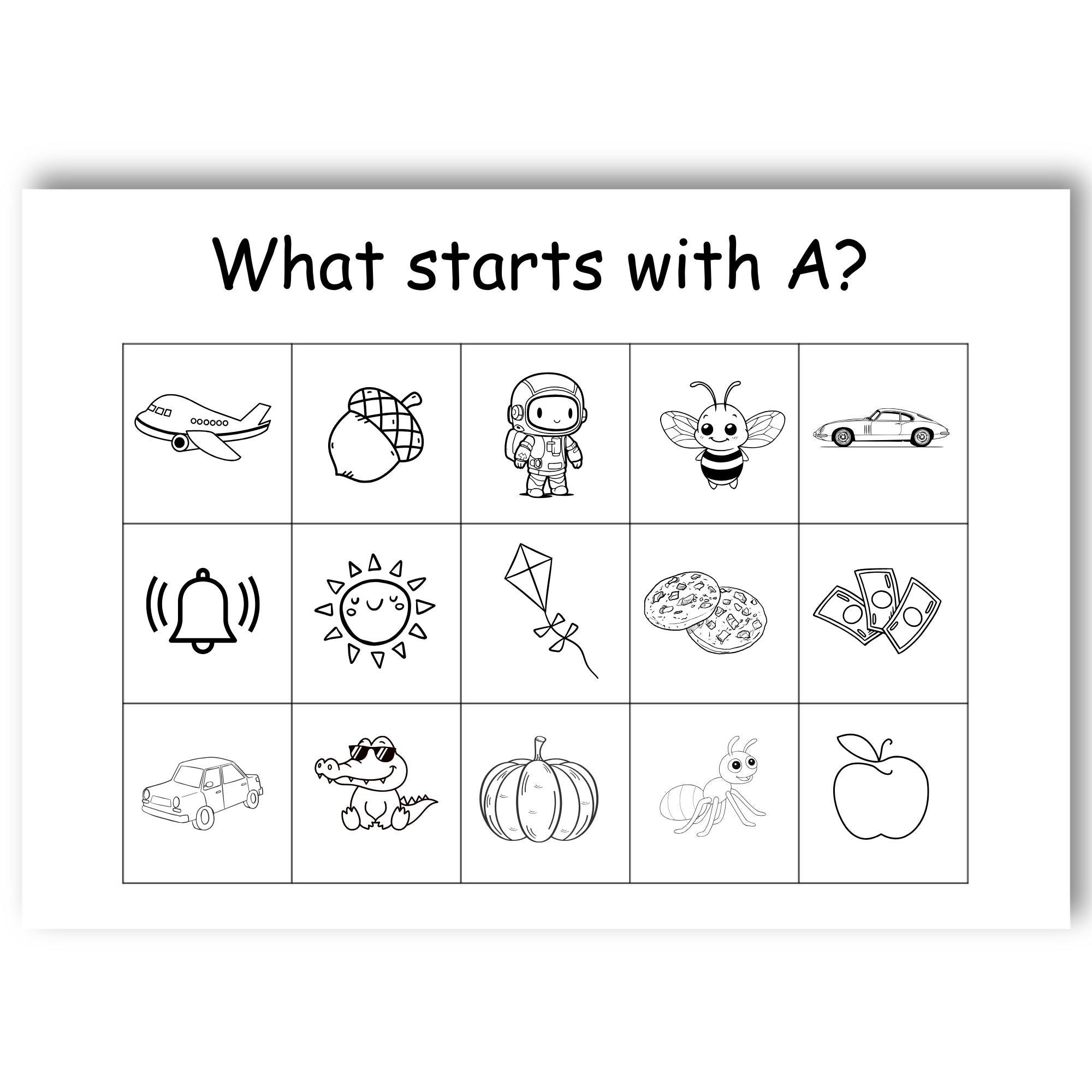 37 Printable Letters and Sounds Work Mats/ Worksheets. Preschool-kdg ...