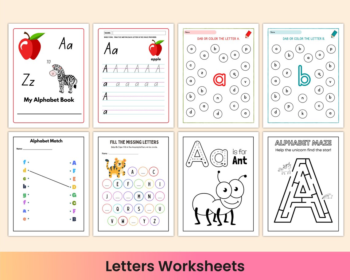 Ultimate Preschool Kindergarten & Math Worksheet Mega Bundle Kids ...