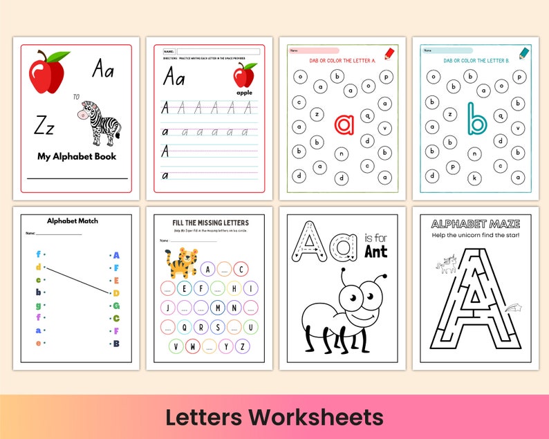 Ultimate Preschool Kindergarten & Math Worksheet Mega Bundle Kids ...