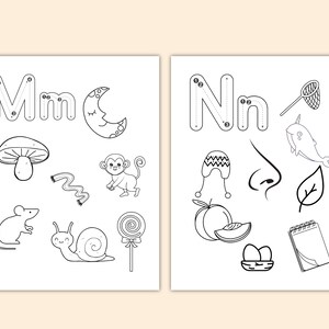 Preeschool Alphabet Coloring Pages Worksheets | Kindergarten Activity ...