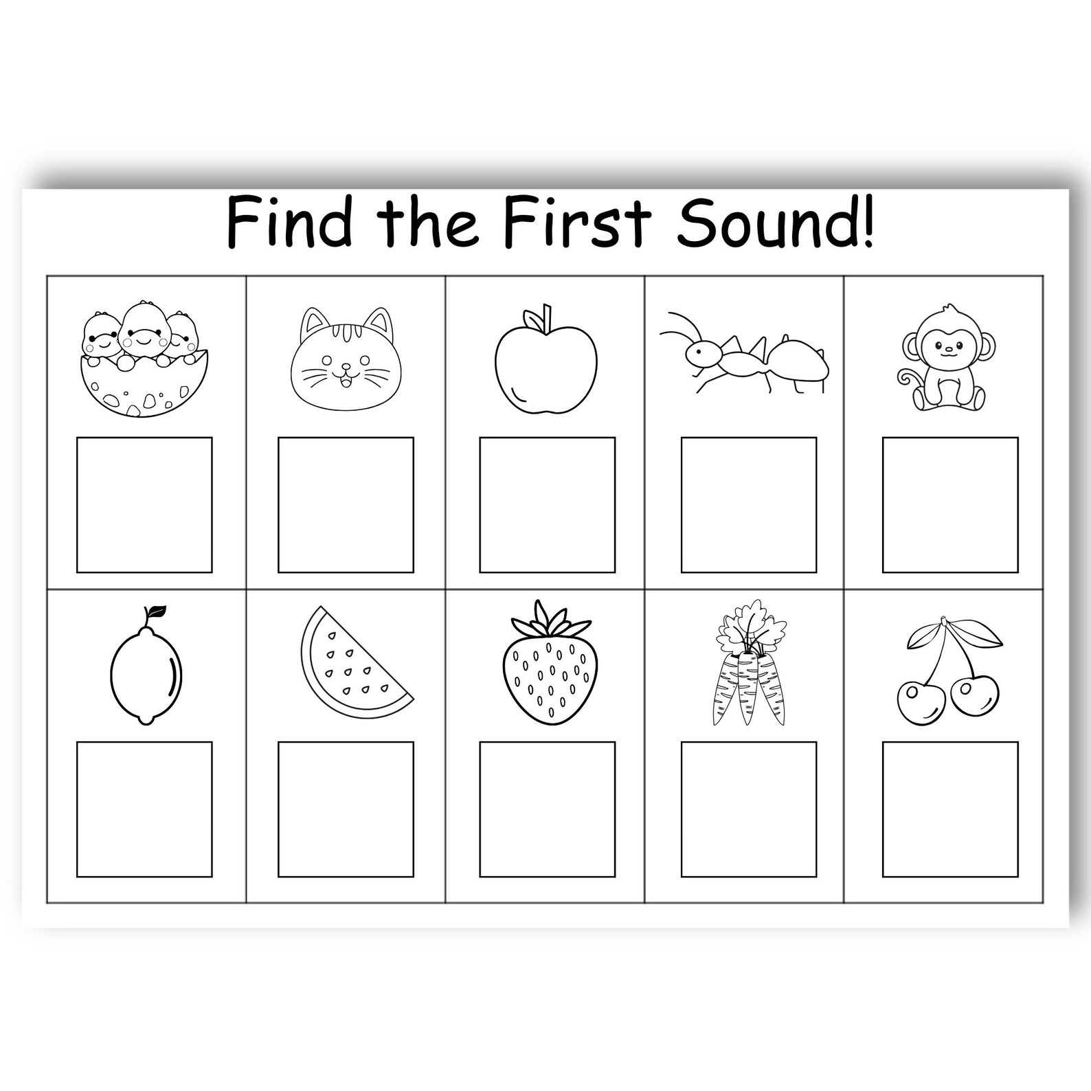 37 Printable Letters and Sounds Work Mats/ Worksheets. Preschool-kdg ...