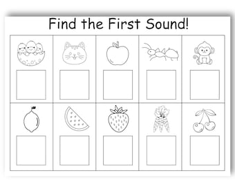 35 Printable Letters and Sounds Work Mats/ Worksheets. Preschool-kdg ...