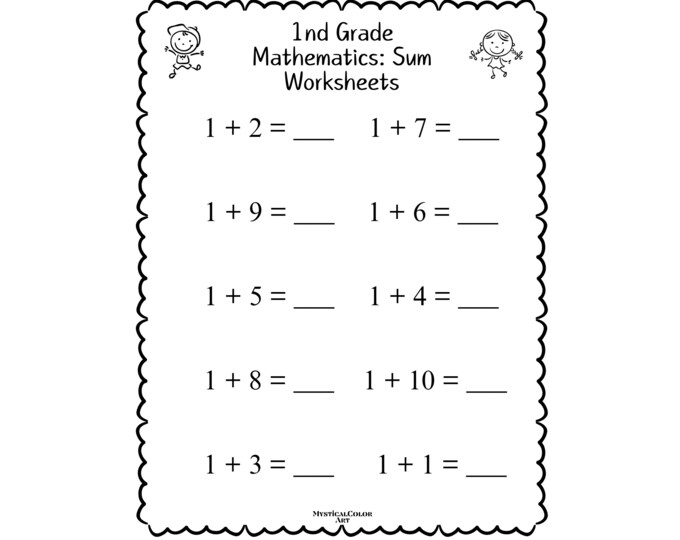 10 Printable Roll, Add, and Color Worksheets. Numbers 1-10. Preschool ...
