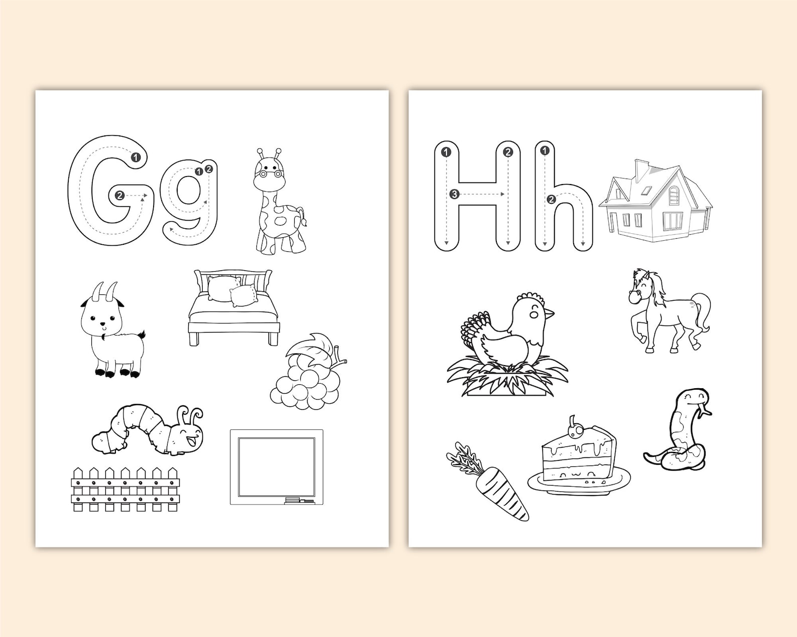 Preeschool Alphabet Coloring Pages Worksheets Kindergarten Activity ...