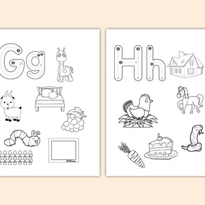 Preeschool Alphabet Coloring Pages Worksheets | Kindergarten Activity ...
