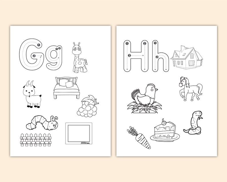 Preeschool Alphabet Coloring Pages Worksheets Kindergarten Activity ...