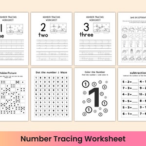 Printable Preschool Kindergarten Activity Workbook Bundle | Alphabet ...