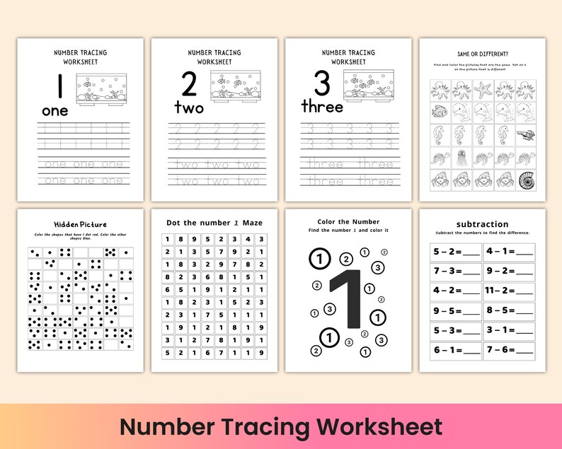 Printable Preschool Kindergarten Activity Workbook Bundle Alphabet ...