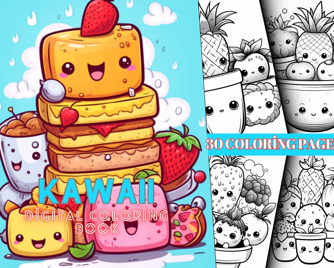Kawaıı Coloring Pages, Kawaıı Coloring Book, Kawaıı Coloring, Cute ...
