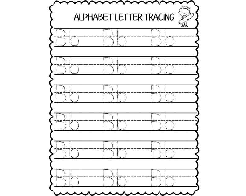 26 Printable Letter Tracing Worksheets. Preschool-kindergarten Phonics ...