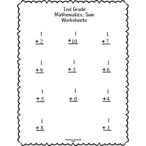 20 Printable Addition Practice Sheets. Numbers 1-10. Preschool-grade 1 ...