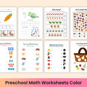Printable Preschool Kindergarten Activity Workbook Bundle | Alphabet ...