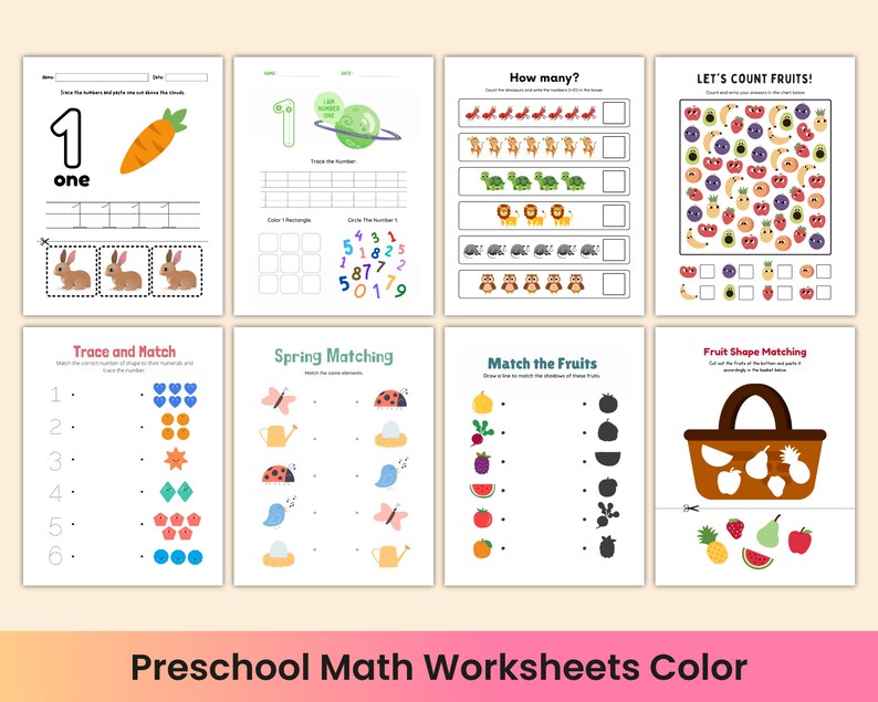 Printable Preschool Kindergarten Activity Workbook Bundle Alphabet ...