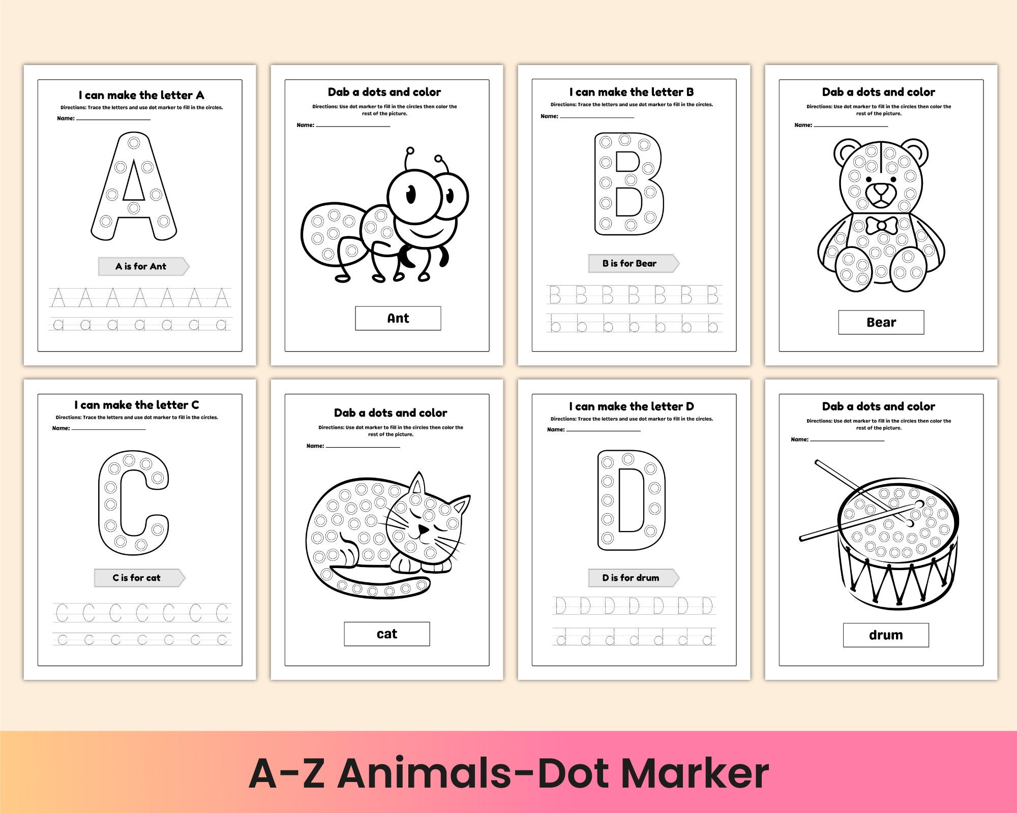 Ultimate Preschool Kindergarten & Math Worksheet Mega Bundle Kids ...